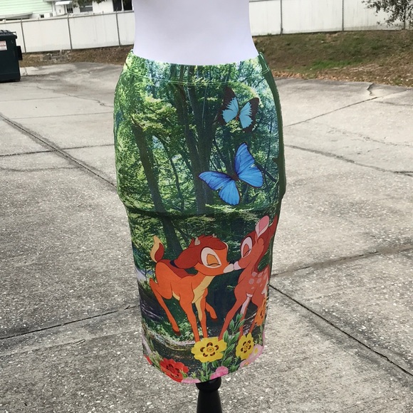Disney | Skirts | Disney Bambi Long Skirt | Poshmark